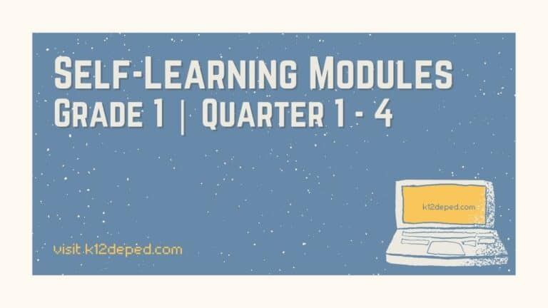 Grade 6 Self-Learning Modules - K12DepEd