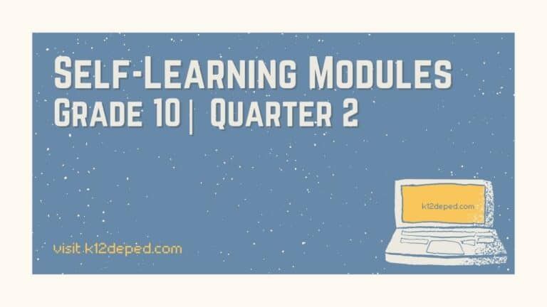 Grade 3 Self-Learning Modules QUARTER 4 - K12DepEd